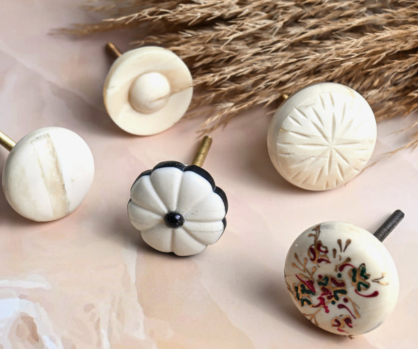 Ethical Bone Cabinet Knobs | Handcrafted Inlay Hardware – KNOBCO