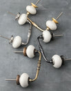 Elegant White Handpainted Ceramic Drawer Cabinet Pull – KNOBCO